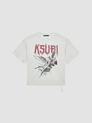 Ksubi Graphic Cotton T-shirt - Grey