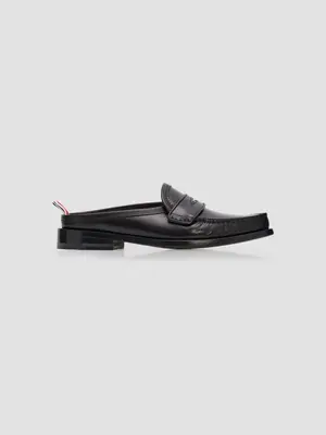 Thom Browne Pleated Varsity Mule Loafers
