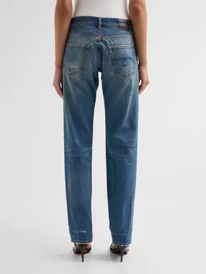 R13 Cuffed Boyfriend Jeans