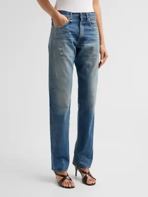 R13 Cuffed Boyfriend Jeans