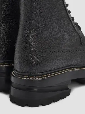 Thom Browne Leather Lugsole Hiking Boots