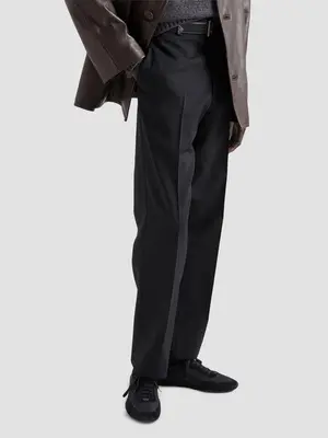 Prada Mohair Wool Pants - Black