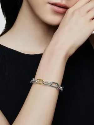 David Yurman Dy Madison Chain Bracelet In Sterling - Silver
