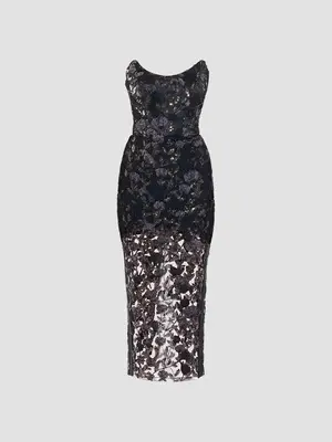 ZHIVAGO Roses & Their Ashes Cocktail Dress - Black