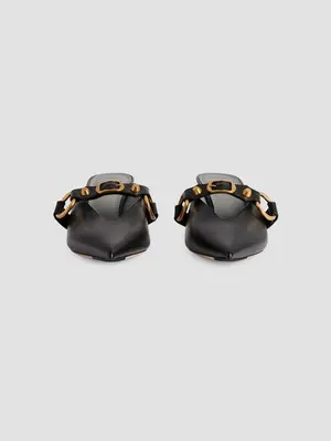 Balenciaga City Mules - Black