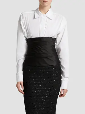 Thom Browne Silk Faille Cummerbund Corset