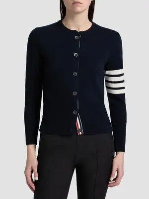 Thom Browne Four Bar Wool Cardigan