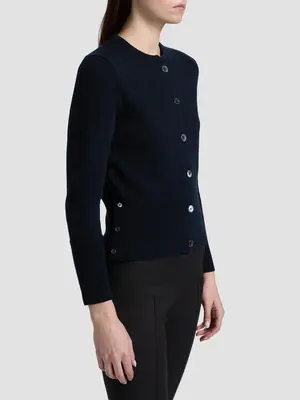 Thom Browne Four Bar Wool Cardigan
