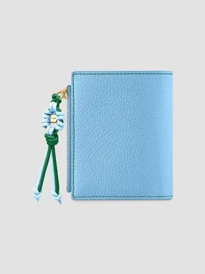 MAISON DE SABRE Bloom Edition Leather Bifold Wallet - Sky Emerald