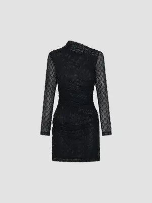 NICHOLAS THE LABEL Glenda Twisted Lace Minidress