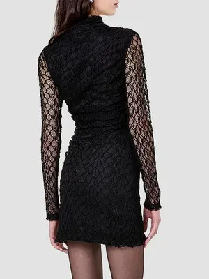 NICHOLAS THE LABEL Glenda Twisted Lace Minidress