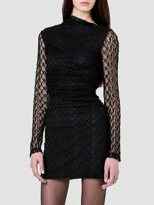 NICHOLAS THE LABEL Glenda Twisted Lace Minidress