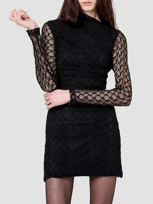 NICHOLAS THE LABEL Glenda Twisted Lace Minidress