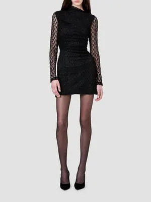 NICHOLAS THE LABEL Glenda Twisted Lace Minidress