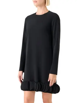 Akris Lasercut Crêpe Minidress