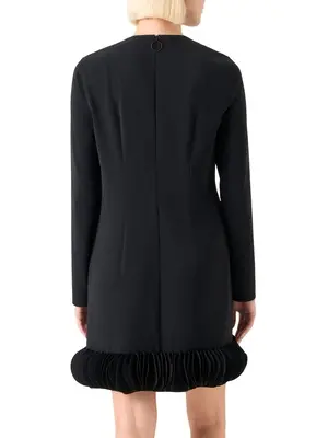 Akris Lasercut Crêpe Minidress