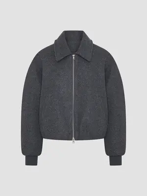 NICHOLAS THE LABEL Frida Wool-blend Bomber Jacket