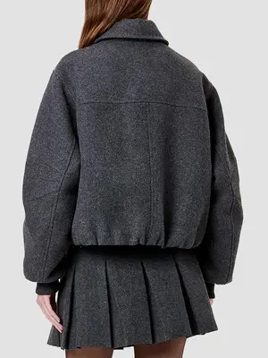 NICHOLAS THE LABEL Frida Wool-blend Bomber Jacket