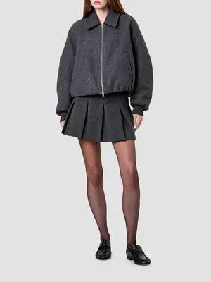 NICHOLAS THE LABEL Frida Wool-blend Bomber Jacket