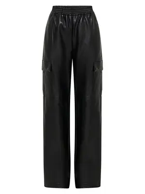 NICHOLAS THE LABEL Edwina Faux Leather Cargo Pants