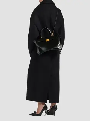Balenciaga Hourglass Avenue Medium Top Handle Bag - Black