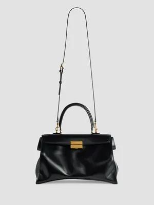 Balenciaga Hourglass Avenue Medium Top Handle Bag - Black