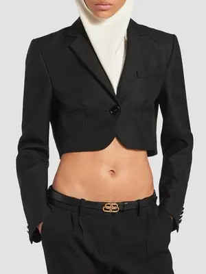 Balenciaga Cropped Blazer