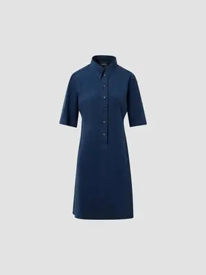 Akris Short-sleeve Polo Minidress