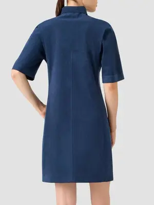 Akris Short-sleeve Polo Minidress
