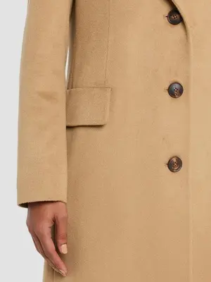 Fleurette Mia Cashmere Maxi Coat - Camel
