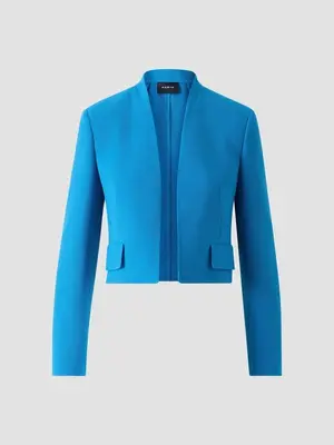 Akris Helena Double-face Wool Crêpe Jacket - Twilight