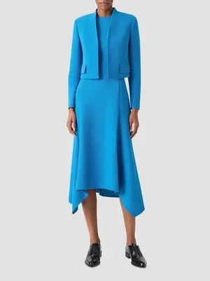 Akris Helena Double-face Wool Crêpe Jacket