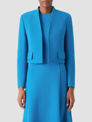 Akris Helena Double-face Wool Crêpe Jacket