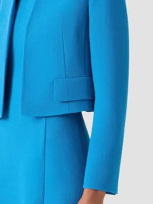 Akris Helena Double-face Wool Crêpe Jacket