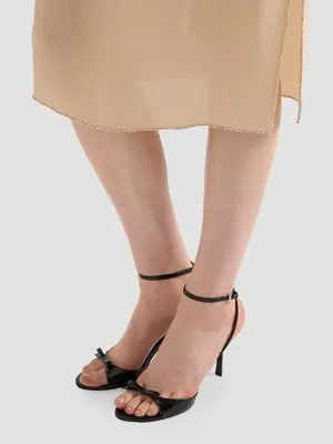 Prada Patent Leather Sandals - Black