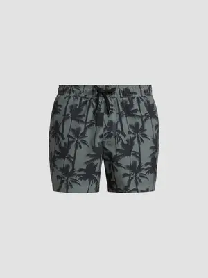 SAKS FIFTH AVENUE Breezy Palms Printed Drawstring Swim Shorts