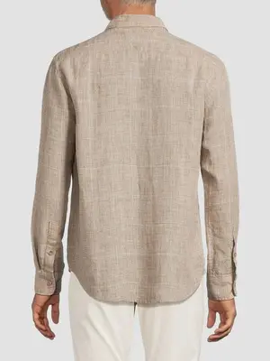 Onia Checked Linen Shirt