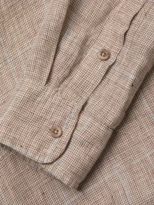 Onia Checked Linen Shirt