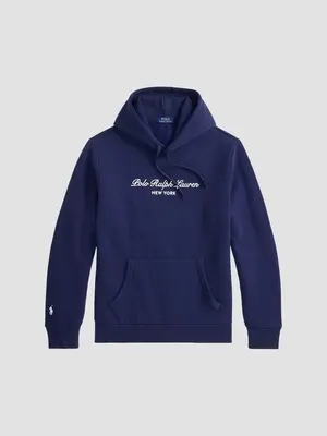 Polo Ralph Lauren Logo Fleece Hoodie - Newport Navy