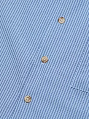 SAKS FIFTH AVENUE Collection Tonal Microstripe Camp Shirt