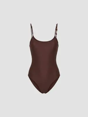 NICHOLAS THE LABEL Dione One-piece Swimsuit - Espresso