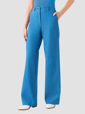 Akris Finnian Stretch Denim Straight Pants