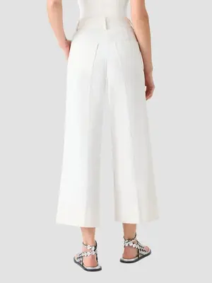 Akris Chiara Stretch-denim High-rise Wide-leg Pants
