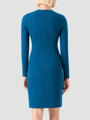 Akris Chest Cut-out Sheath Dress