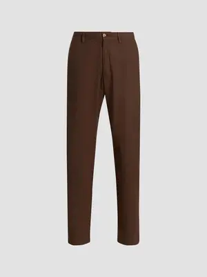 Onia Linen-blend Trousers - Espresso