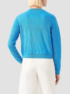 Akris Whitecaps Virgin Wool & Silk-blend Cardigan
