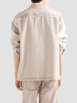Prada Bull Denim Zipper Shirt