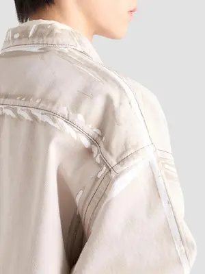 Prada Bull Denim Zipper Shirt