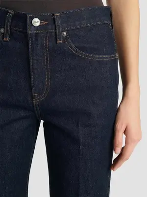 Khaite Clara Cotton Bootcut Jeans - Benson