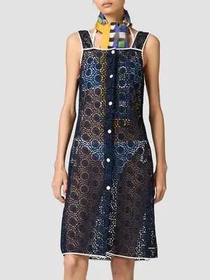 Miu Miu Macrame Dress - Blue